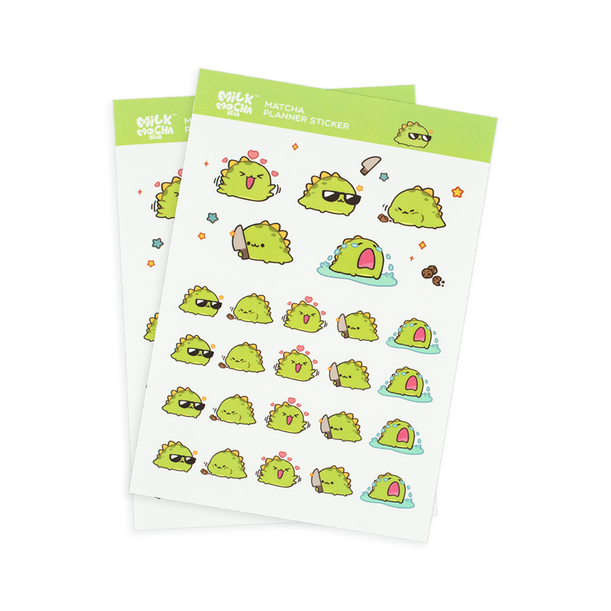 Matcha Planner Sticker Sheets – Milkmochabear