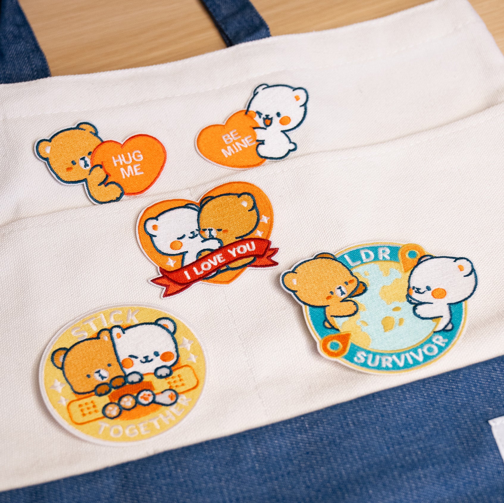 I Love You Patches (Set of 5) – Milkmochabear