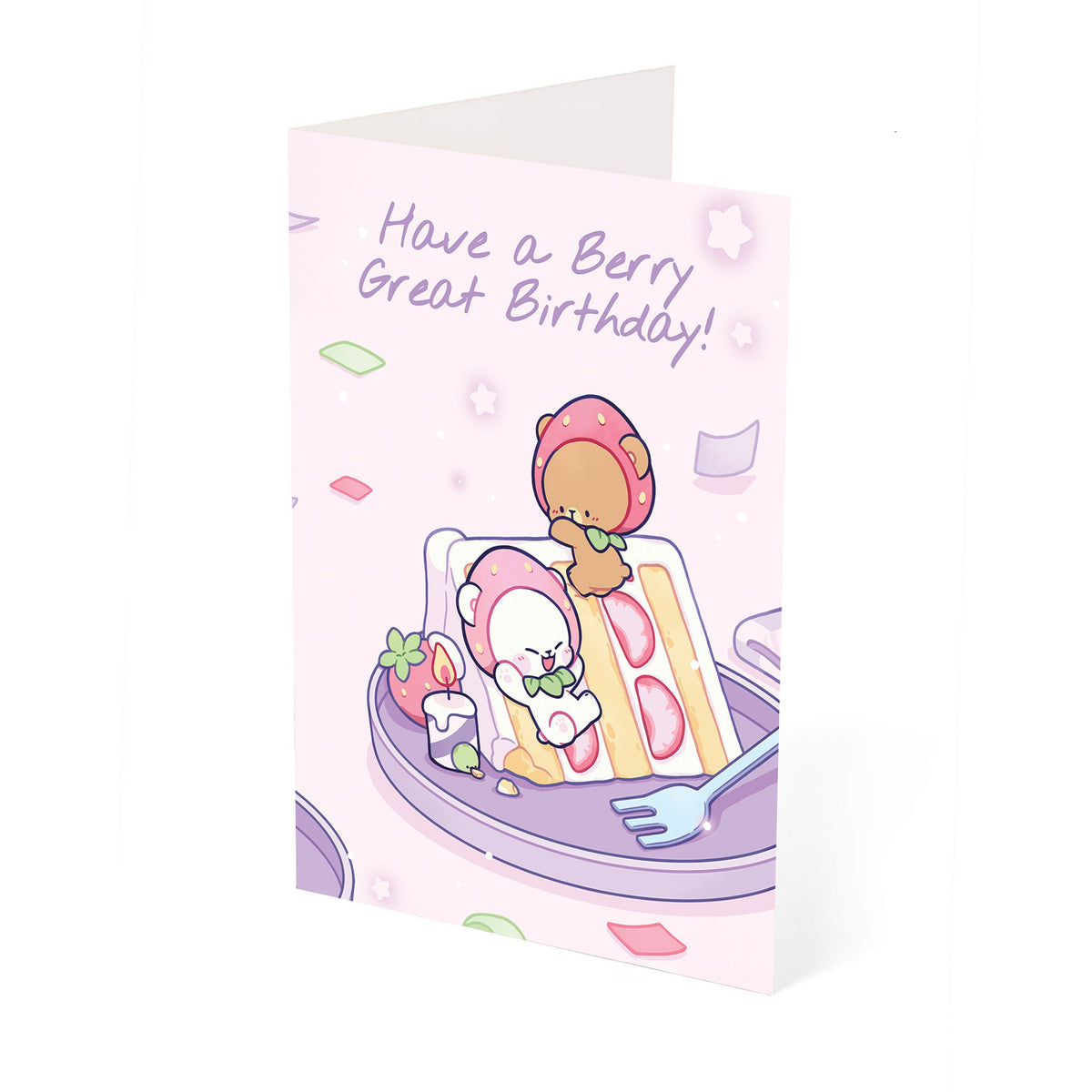 Birthday Card - Berry Cake – Milkmochabear